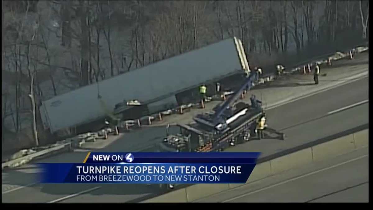 Pennsylvania Turnpike reopens after wrecked tractor-trailer removed
