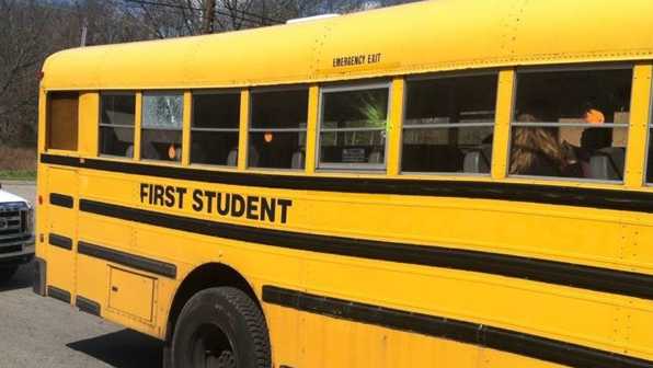 School bus shot with paintball, pellet guns in Forest Hills