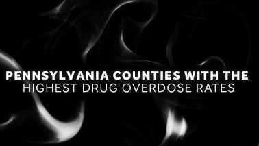 PA Counties with the highest drug overdose rates