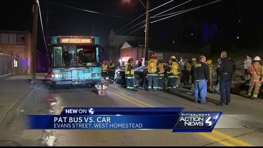 1 injured after PAT bus and car collide