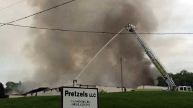 Fire damages Washington County pretzel factory