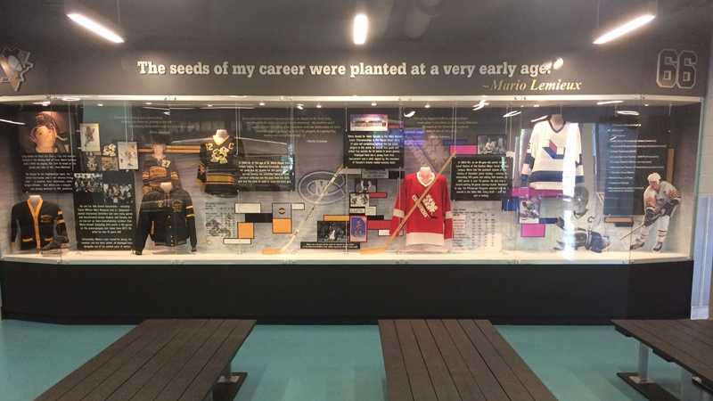 Photos: Mario Lemieux exhibit opens at Penguins practice facility