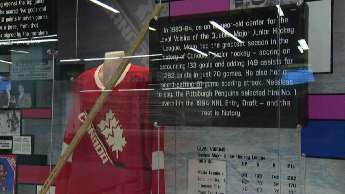 Photos: Mario Lemieux exhibit opens at Penguins practice facility