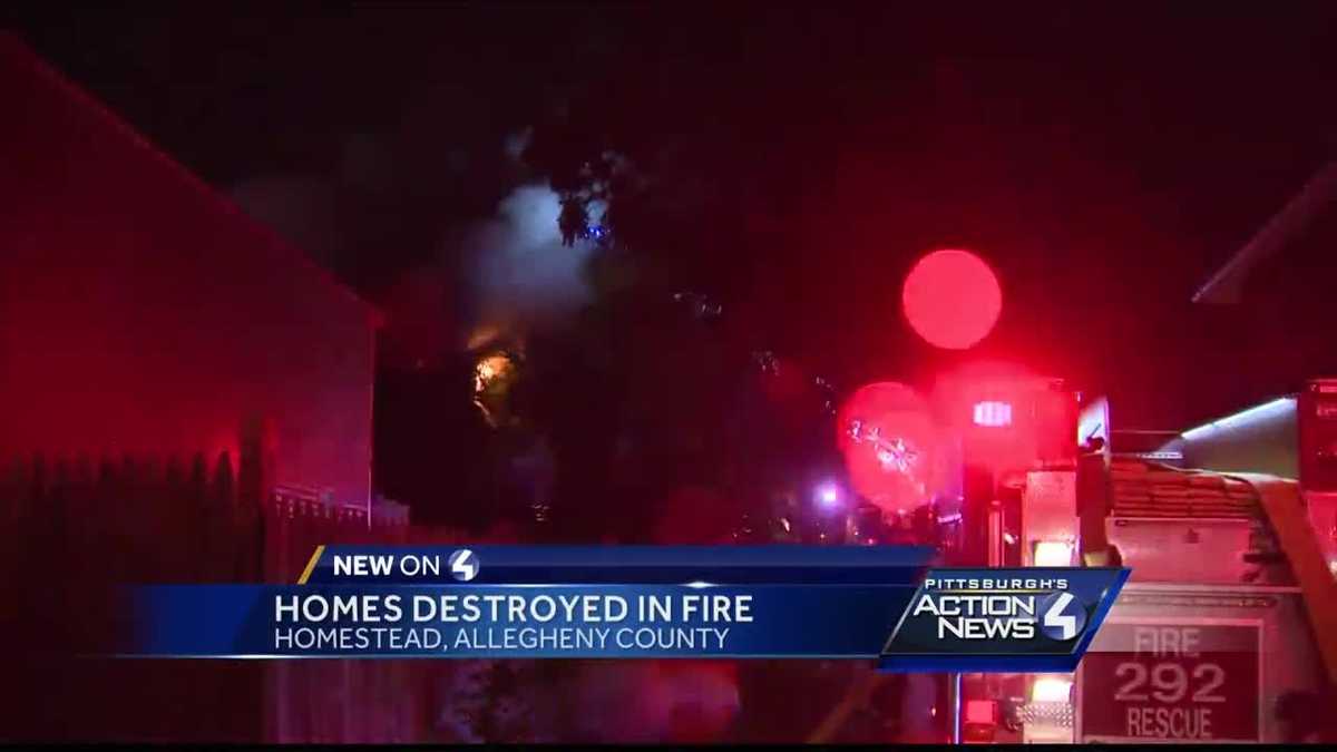 Two homes destroyed by fire in Homestead
