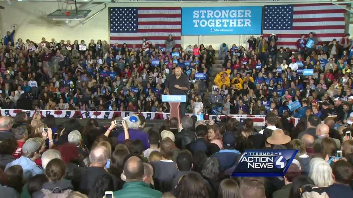 PHOTOS: Clinton, Kaine rally at Allerdice High School