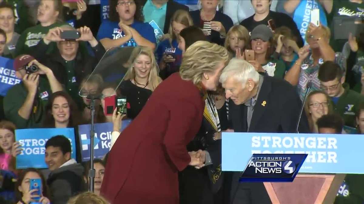 PHOTOS: Clinton, Kaine rally at Allerdice High School