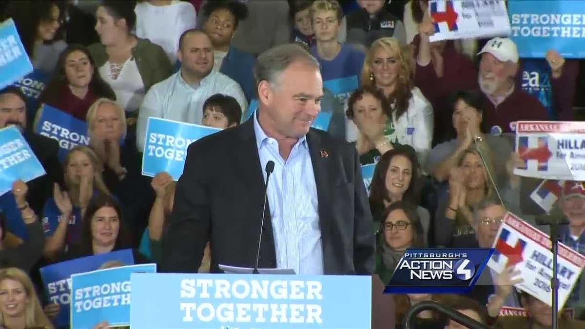 PHOTOS: Clinton, Kaine rally at Allerdice High School