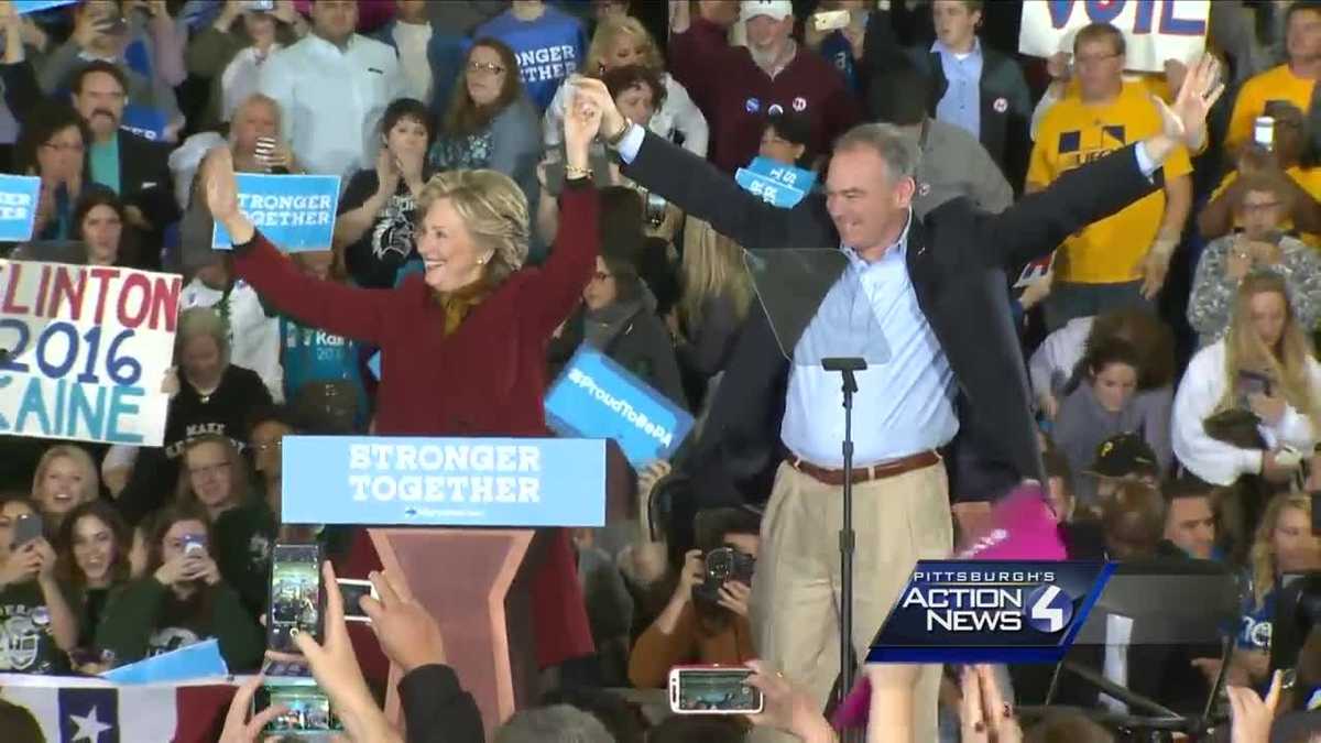 Clinton, Kaine rally focuses on voting importance