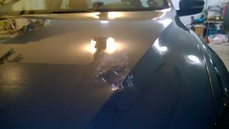 Photos: Car hit by rock thrown on I-376
