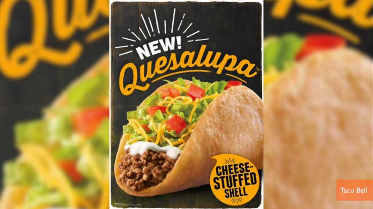 Taco Bell's Quesalupa has a cheese-stuffed taco shell