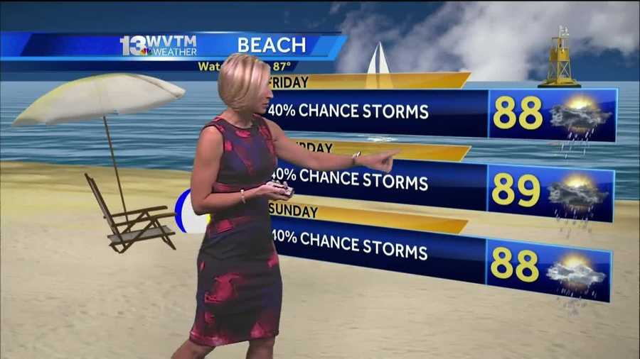 The humidity will lower a bit today