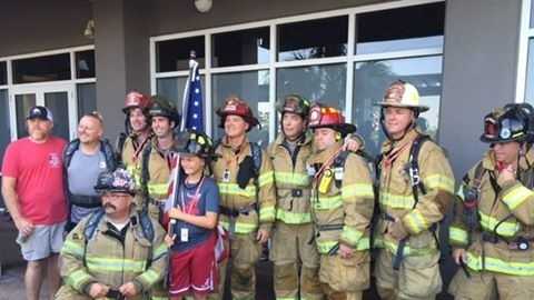 Hoover Fire Department participates in memorial stair climb