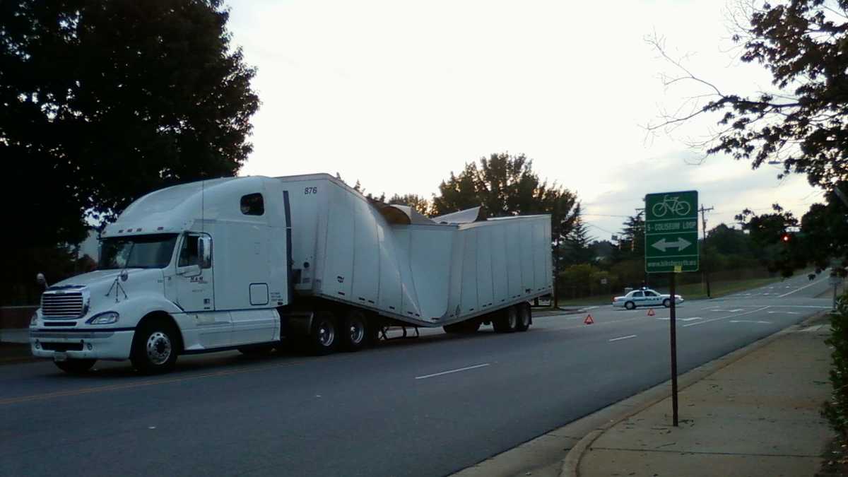 Images: Tractor-trailer 'collapse' in Winston-Salem
