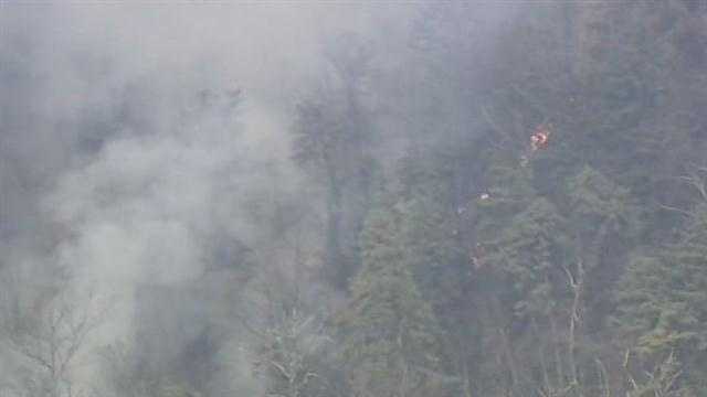 One Year Ago: Pilot Mountain fire images