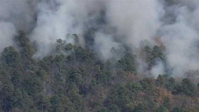 One Year Ago: Pilot Mountain fire images