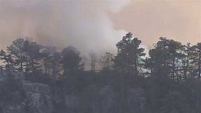 One Year Ago: Pilot Mountain fire images