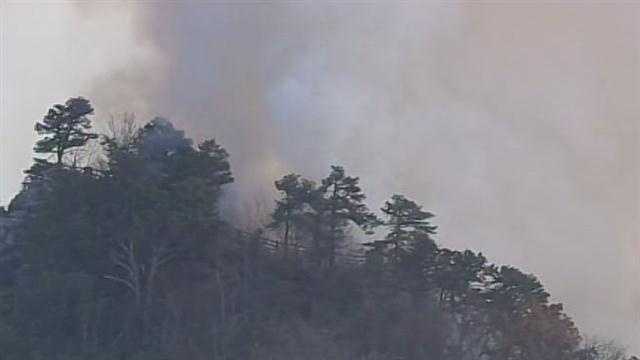 One Year Ago: Pilot Mountain fire images