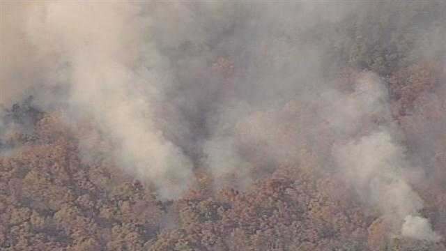 One Year Ago: Pilot Mountain fire images