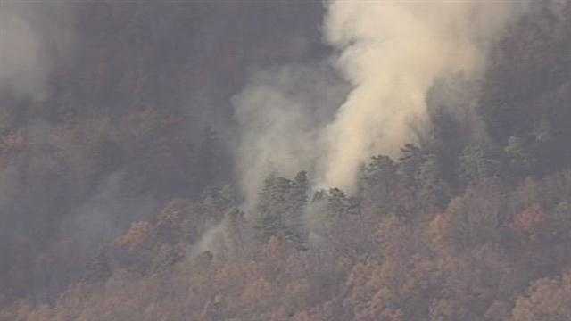One Year Ago: Pilot Mountain fire images