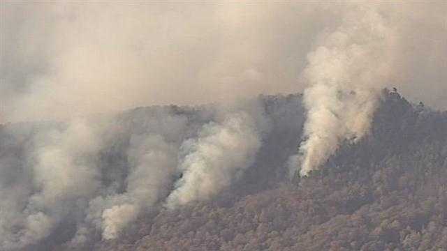 One Year Ago: Pilot Mountain fire images