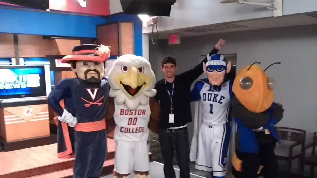 Images: ACC mascots invade WXII studio