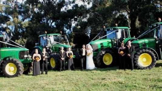 Redneck Themed Wedding Photos