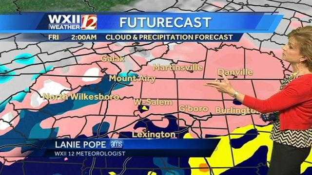 Images: Futurecast shows winter storm path