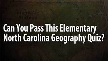 Can you pass this elementary North Carolina geography quiz?