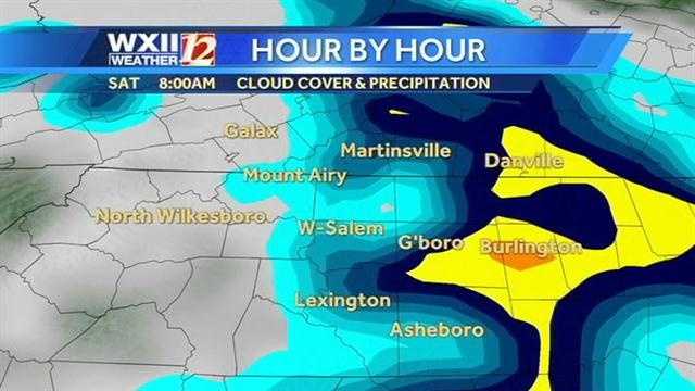 WXII Futurecast images show weekend rain totals
