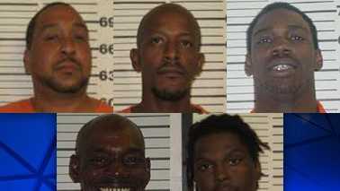 5 face cocaine charges in Caswell Co.