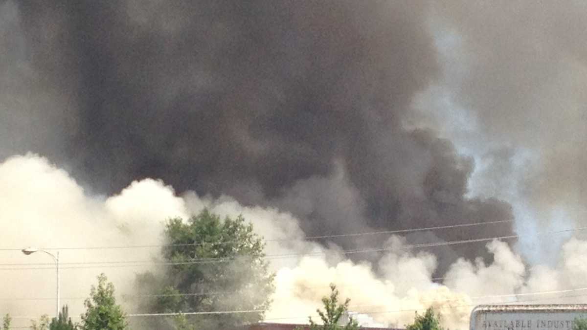 Mill fire fills sky with smoke, presents challenges for firefighters