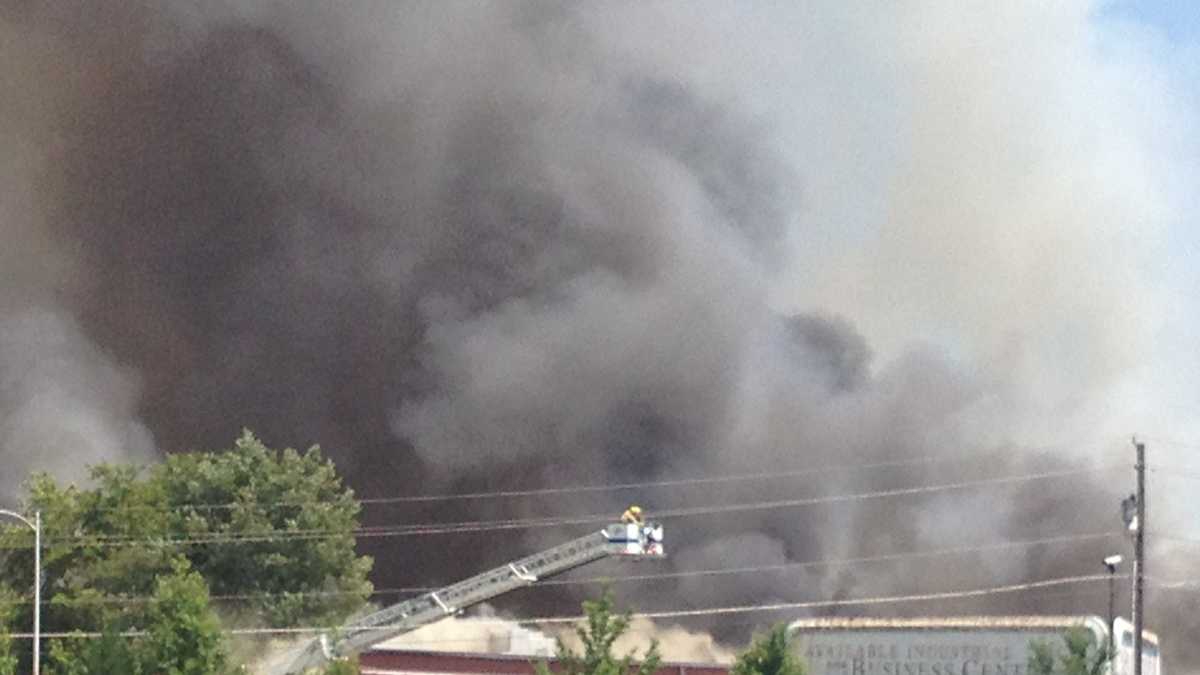 Mill fire fills sky with smoke, presents challenges for firefighters