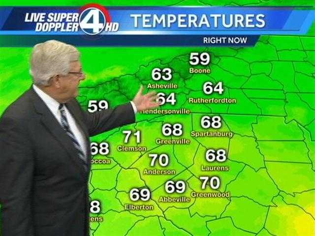 Monday weather forecast graphics