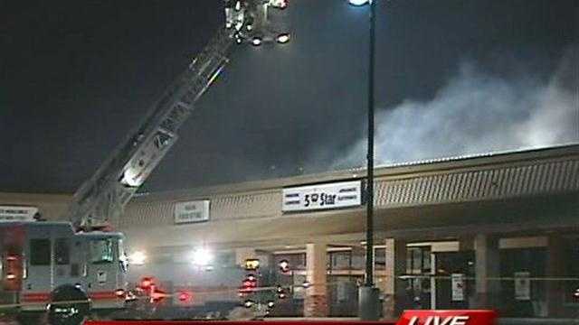 Pictures: Shopping center fire