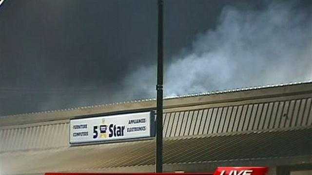 Pictures: Shopping center fire
