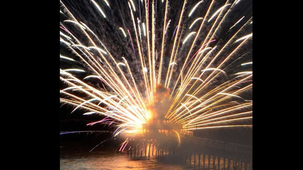 Man helping with fireworks show hurt in blast