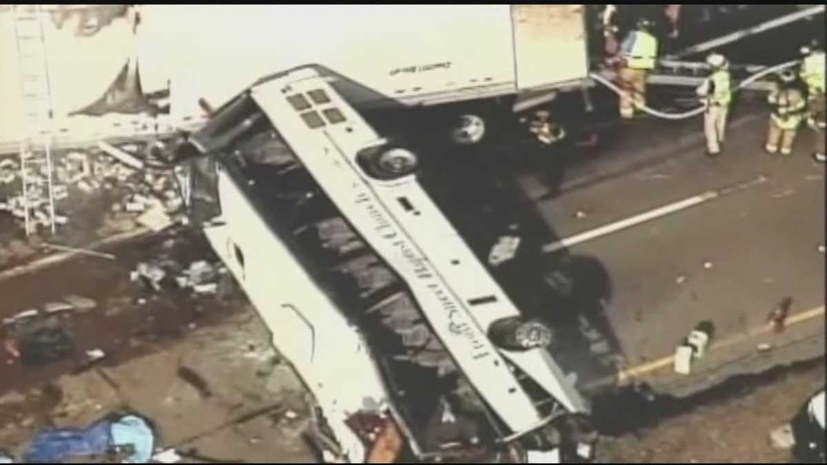 Names released in deadly interstate bus crash