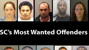 South Carolina's most wanted offenders