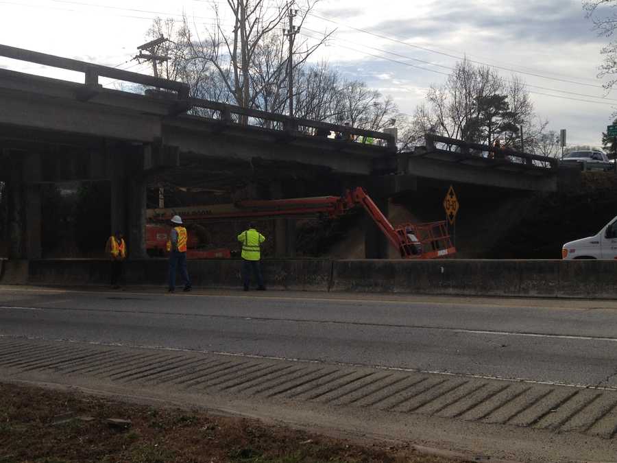 Pictures: Bridge damaged