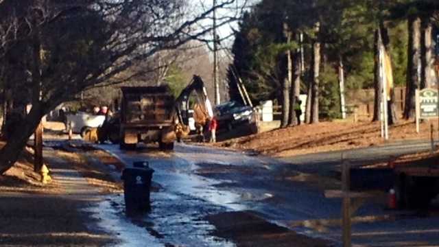 Pictures: Water main break