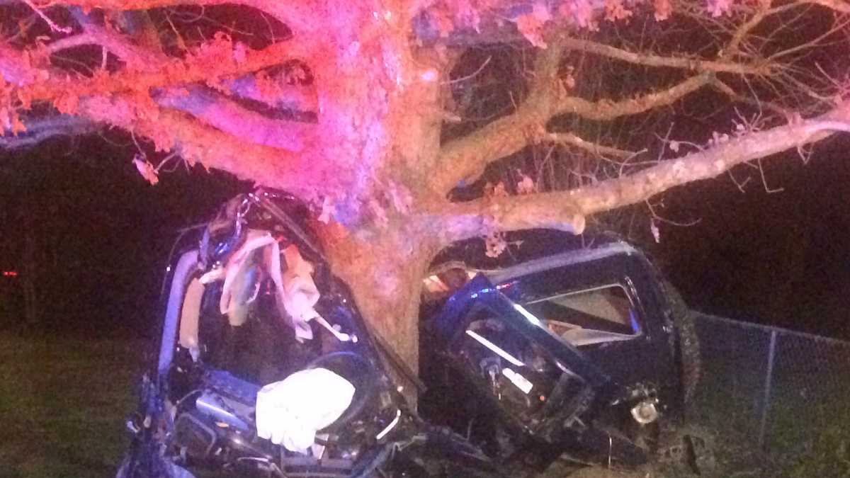 Car wraps around tree in fatal wreck
