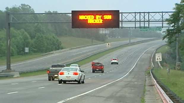 Computer hackers target electronic highway signs