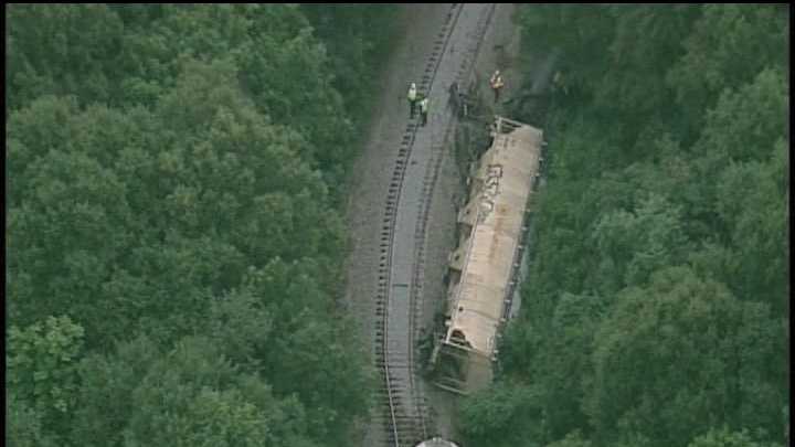 Train carrying ethanol derails in Spartanburg