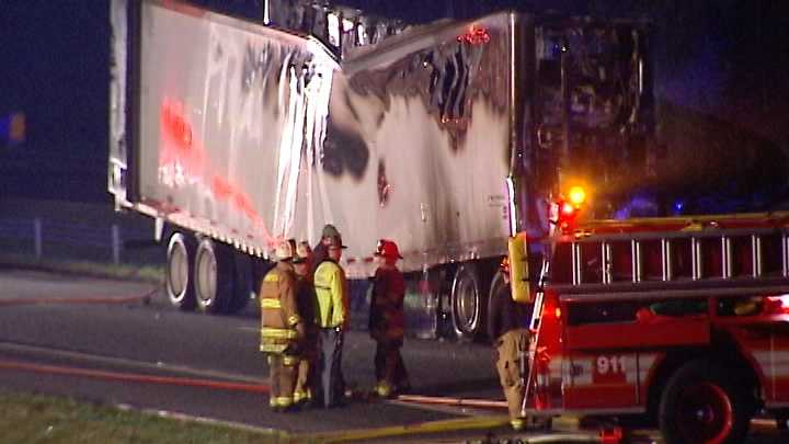 Pictures from the scene: I-26 fiery wreck