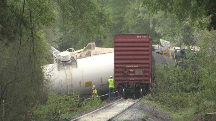 Evacuation order lifted following train derailment