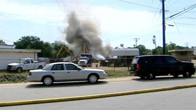 Pictures: OmniSource fire