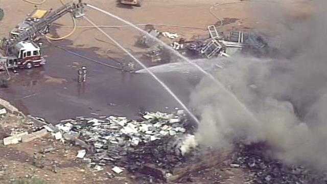 Pictures: OmniSource fire