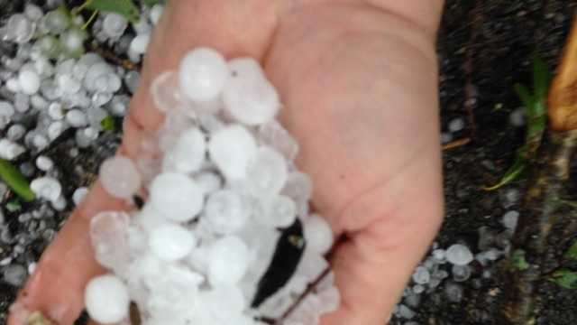 Storms leave quarter-size hail in the Upstate, GA, and Western North ...