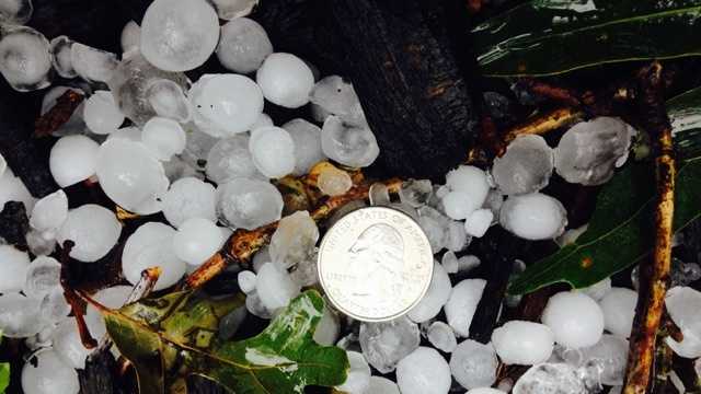 Storms leave quarter-size hail in the Upstate, GA, and Western North ...