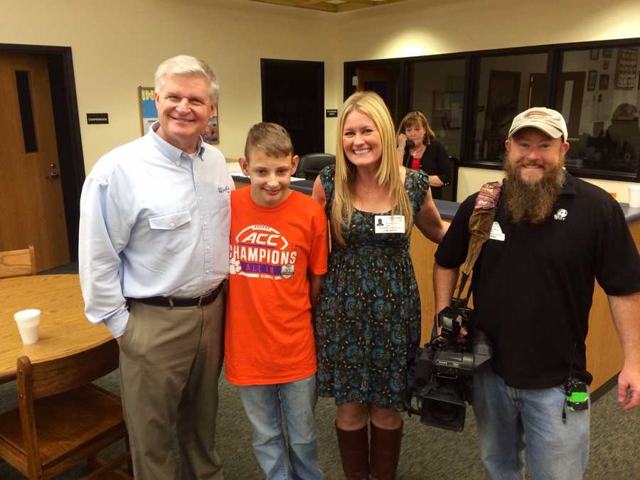 Upstate autistic teen gets John Cessarich surprise